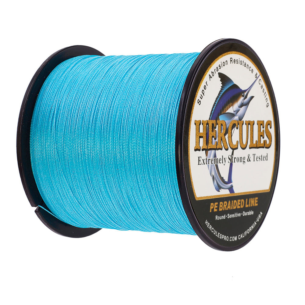 2000M 2187Yds Blue 6lb-100lb HERCULES PE Braided Fishing Line 4 Strand ...