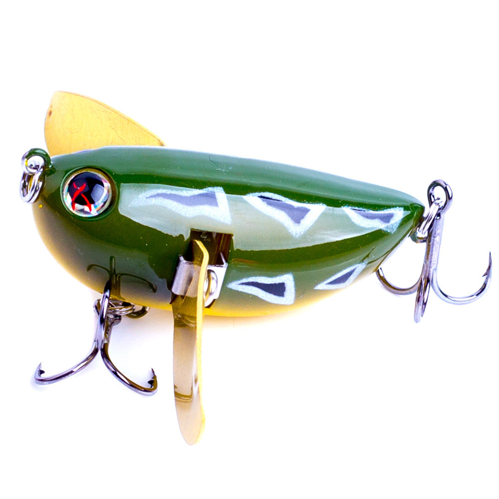 2.36"/0.44oz(6cm/12.5g) Topwater Hard Bait Wobbler Bee Popper Fishing ...