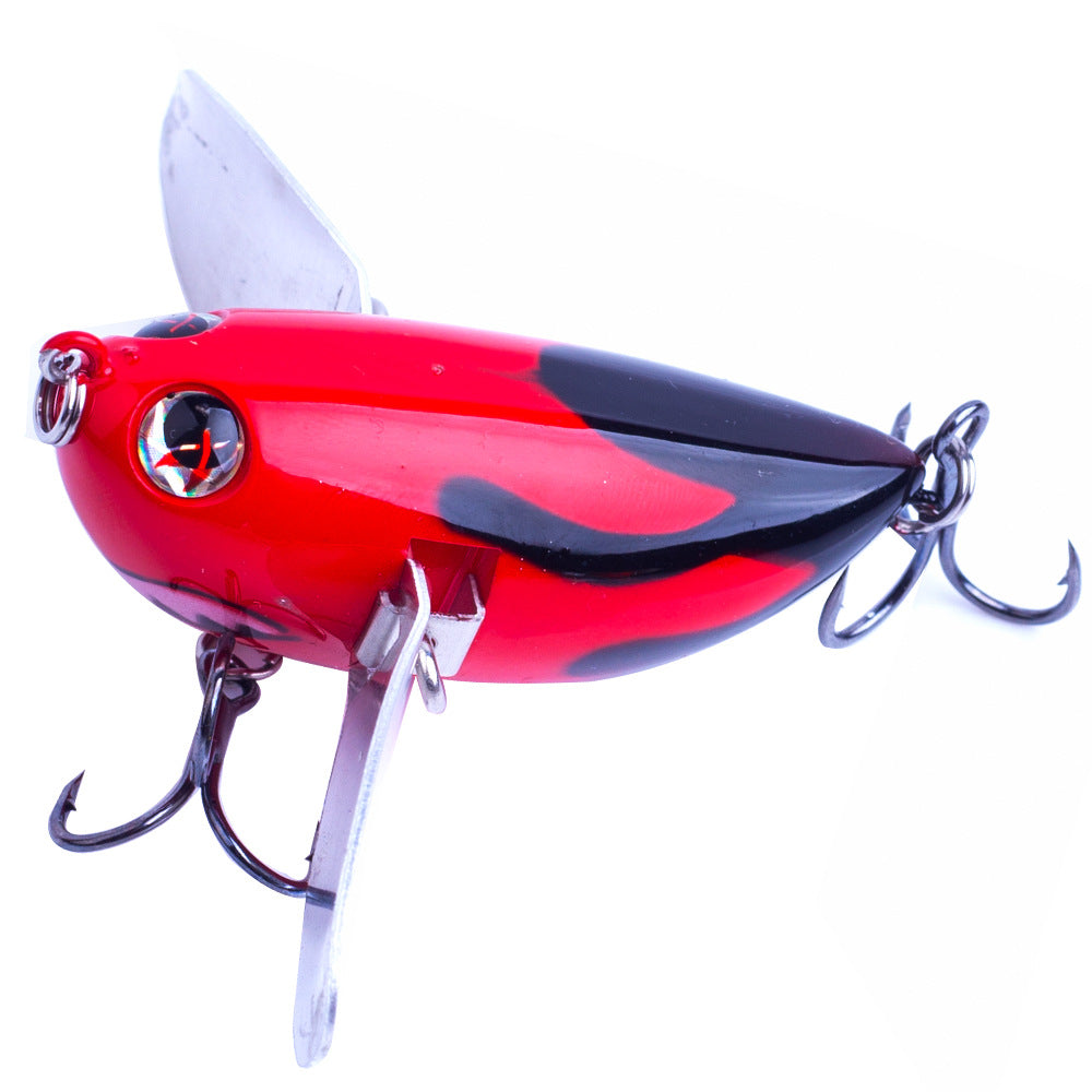 2.36"/0.44oz(6cm/12.5g) Topwater Hard Bait Wobbler Bee Popper Fishing ...